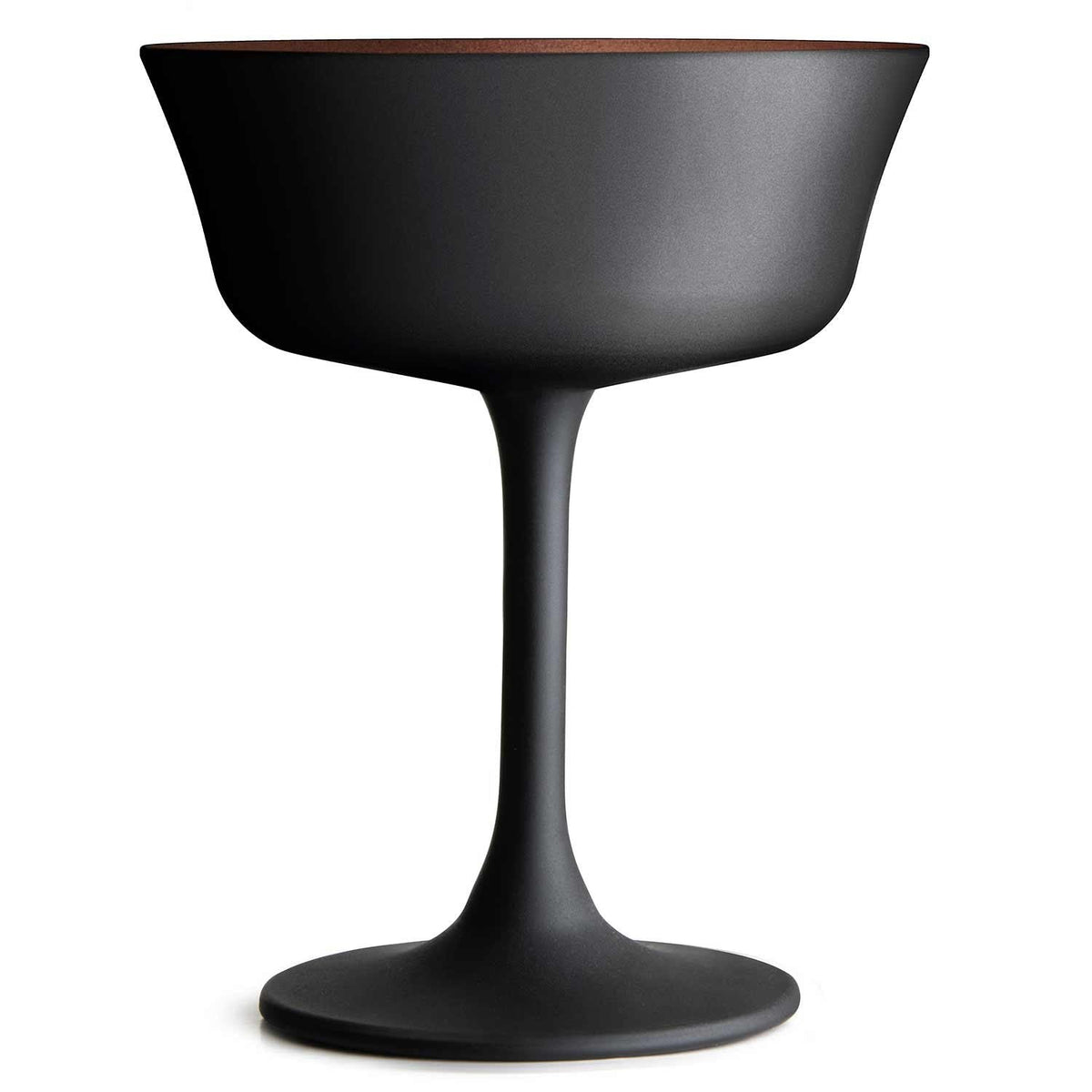 Black Champagne Cocktail Glass Saucer 26cl Oro Nero Fizzio – Urban Bar USA