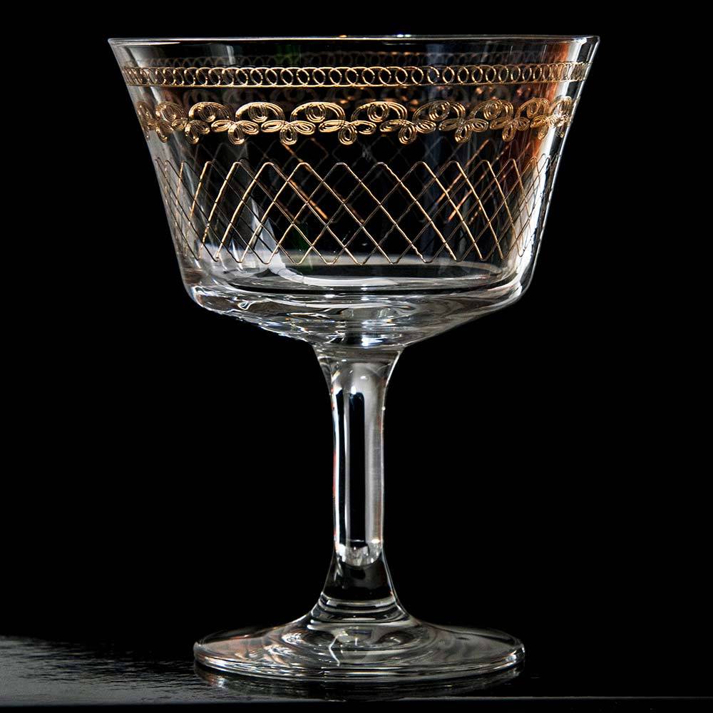 1910 Fizz Gold Cocktail Glass Coupe 20cl – Urban Bar USA