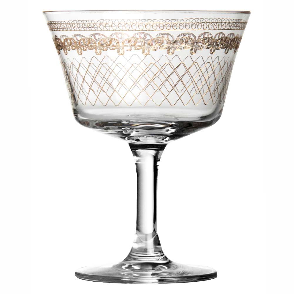1910 Fizz Gold Cocktail Glass Coupe 20cl – Urban Bar USA